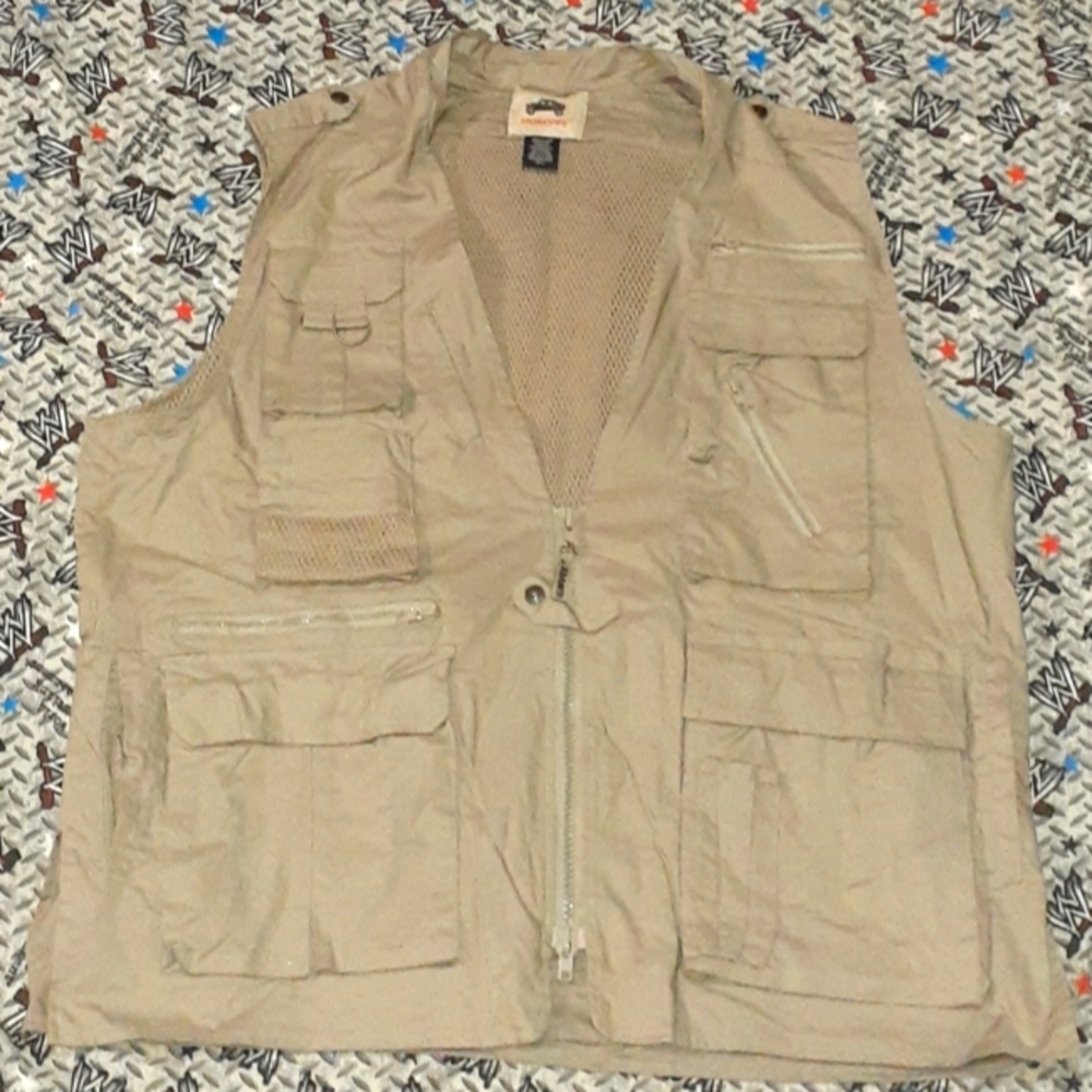 90s Humvee Military Hunting Fishing Vest Utility Pock… - Gem
